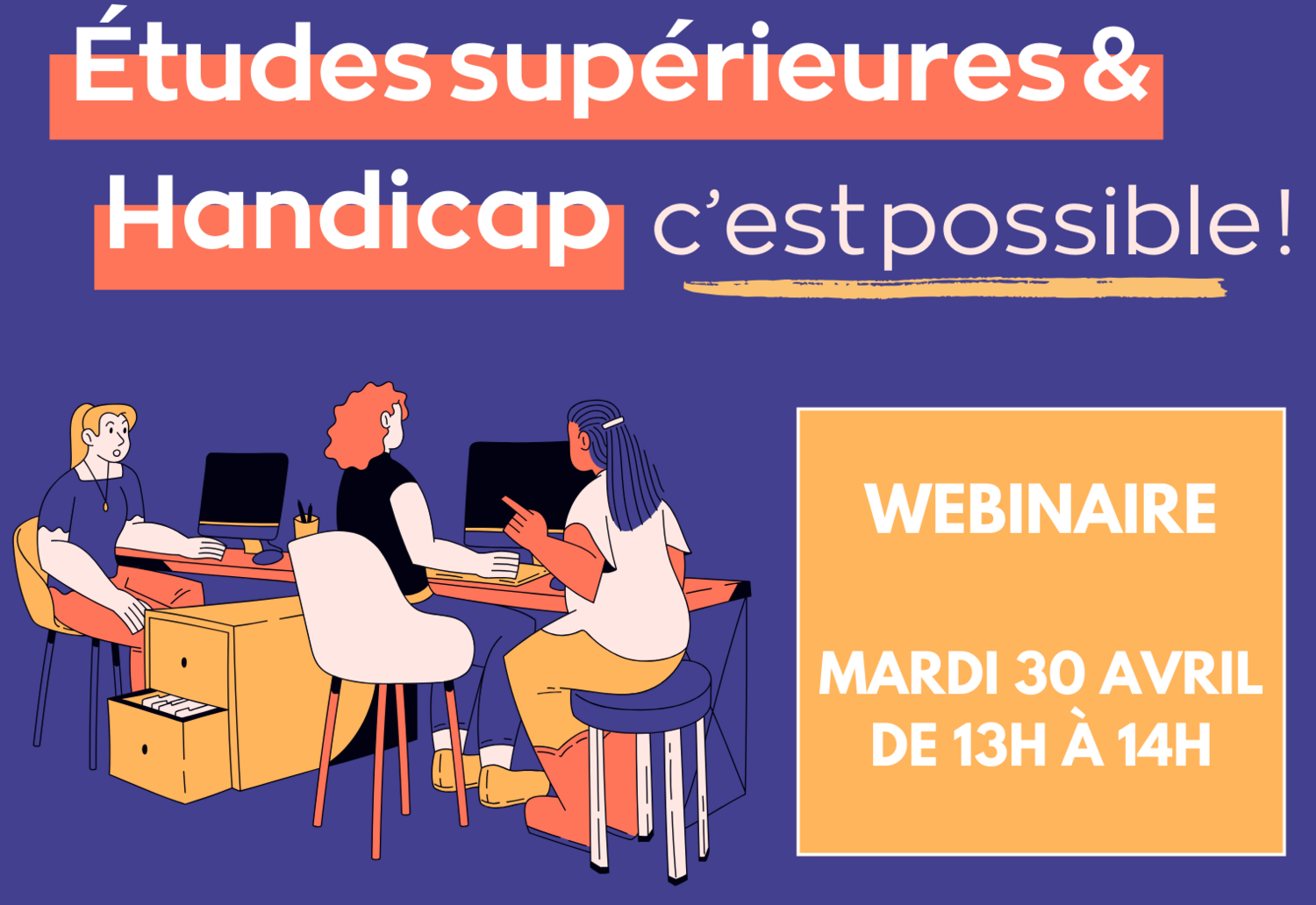 Agenda Ville de Niort : Webinaire : études supérieures et handicap